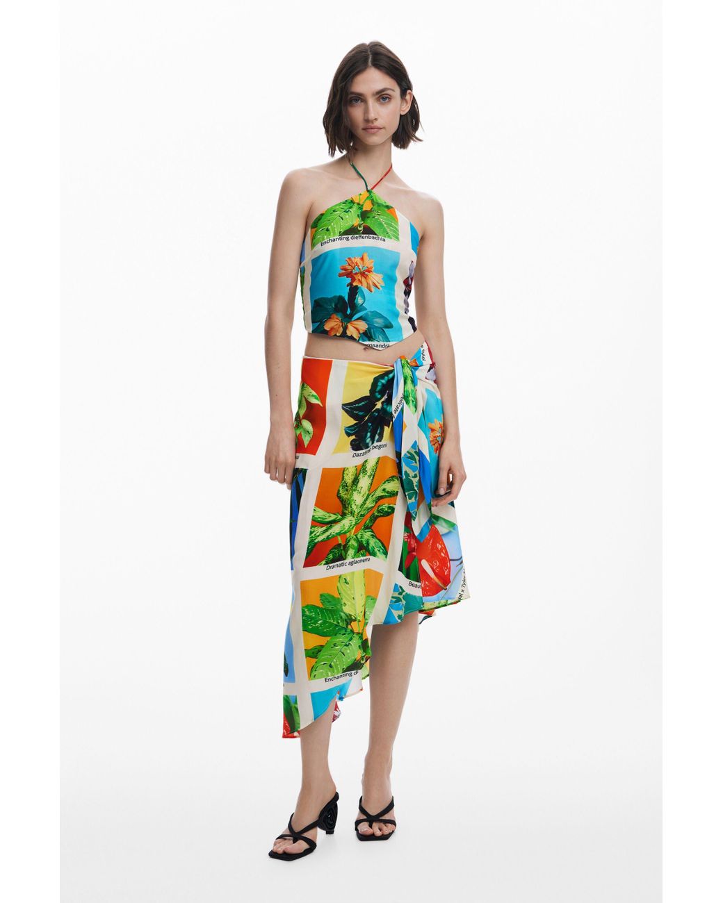 Desigual Tyler Mcgillivary Postcard Pareo in White | Lyst