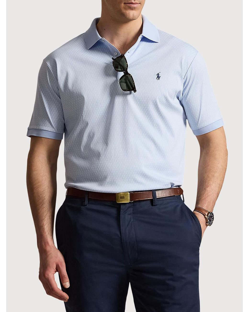 Polo Ralph Lauren Big & Tall Soft Touch Mini Mallets Polo Shirt in Blue ...