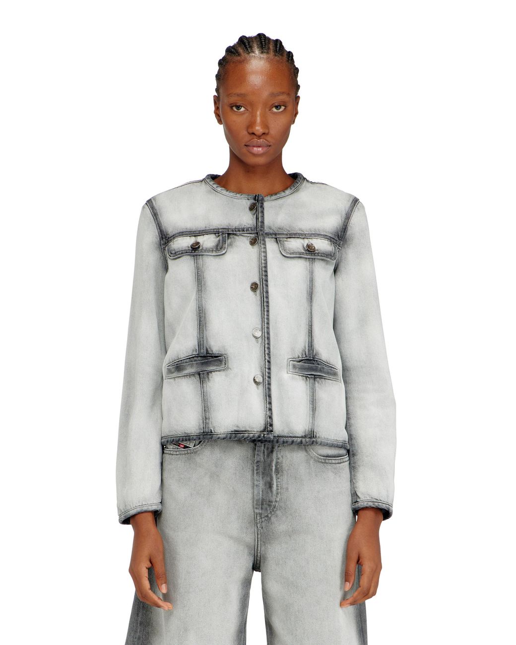 DIESEL Jacket in Grey | Lyst UK