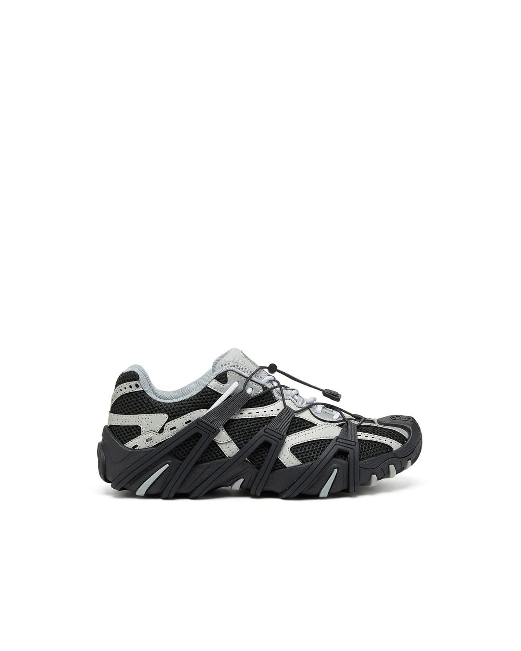 DIESEL S-Prototype Cr-Mesh And Pu Sneakers With Double Lacing in Black ...