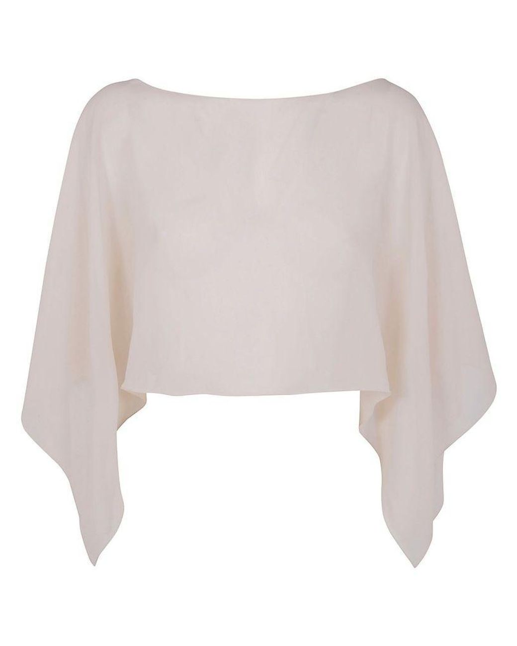 D. EXTERIOR Silk Cape Design in White | Lyst