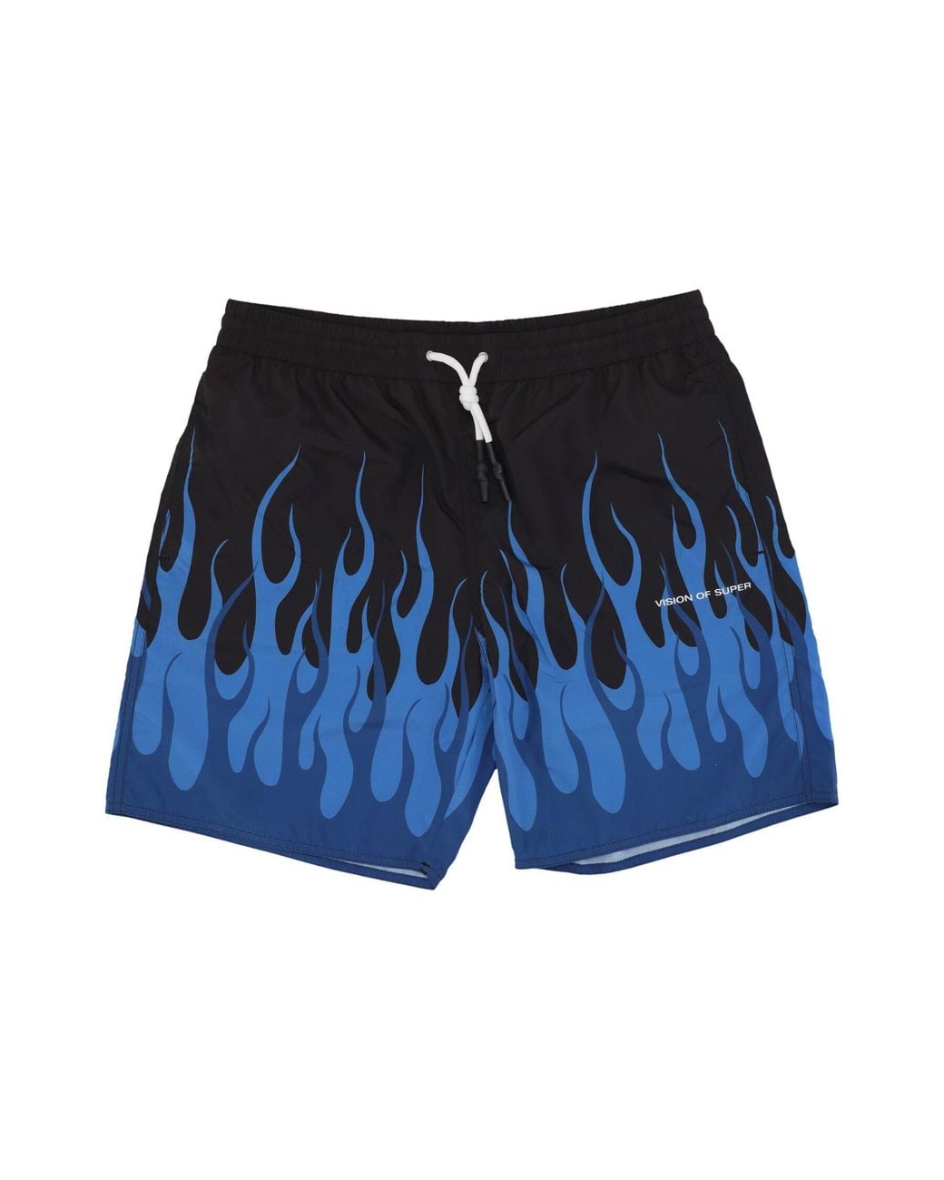 Vision Of Super Double Flames Swimwear Shorts in Blue for Men | Lyst