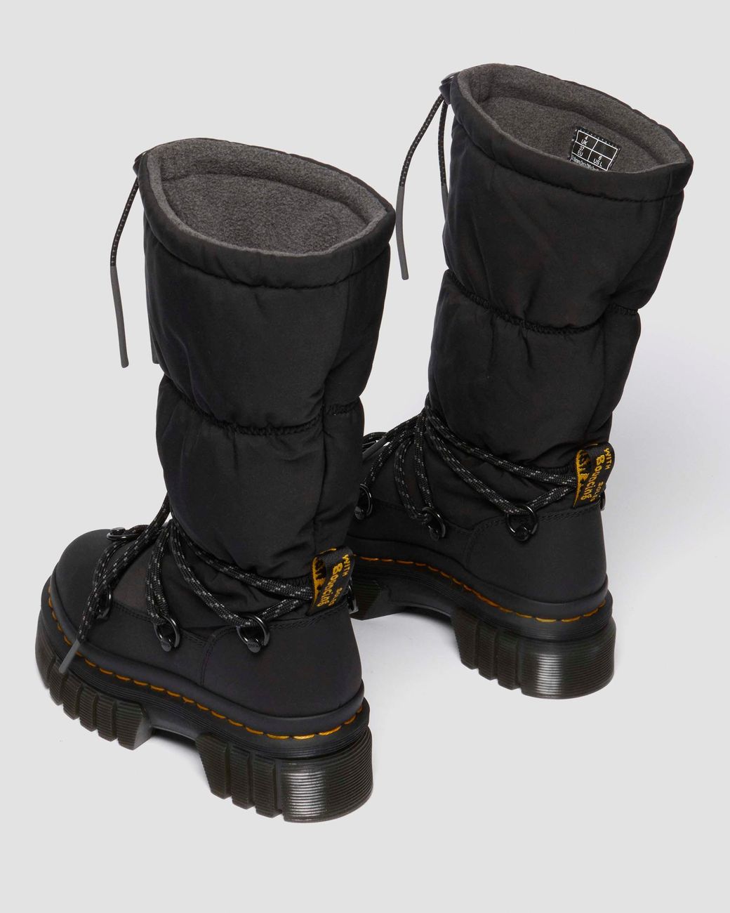 Dr. Martens Audrick Hi Puffer Boots in Black | Lyst