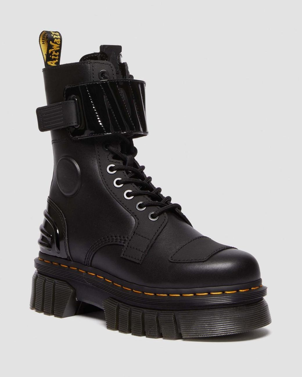 Dr. Martens Leather Audrick 10I Platform Boots in Black | Lyst