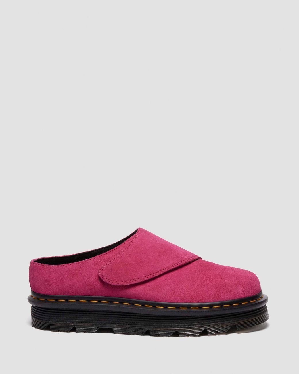 Dr. Martens Zebzag Anywair Suede Mules in Pink | Lyst