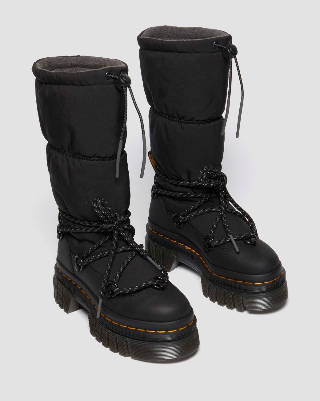 Dr. Martens Audrick Hi Puffer Boots in Black | Lyst