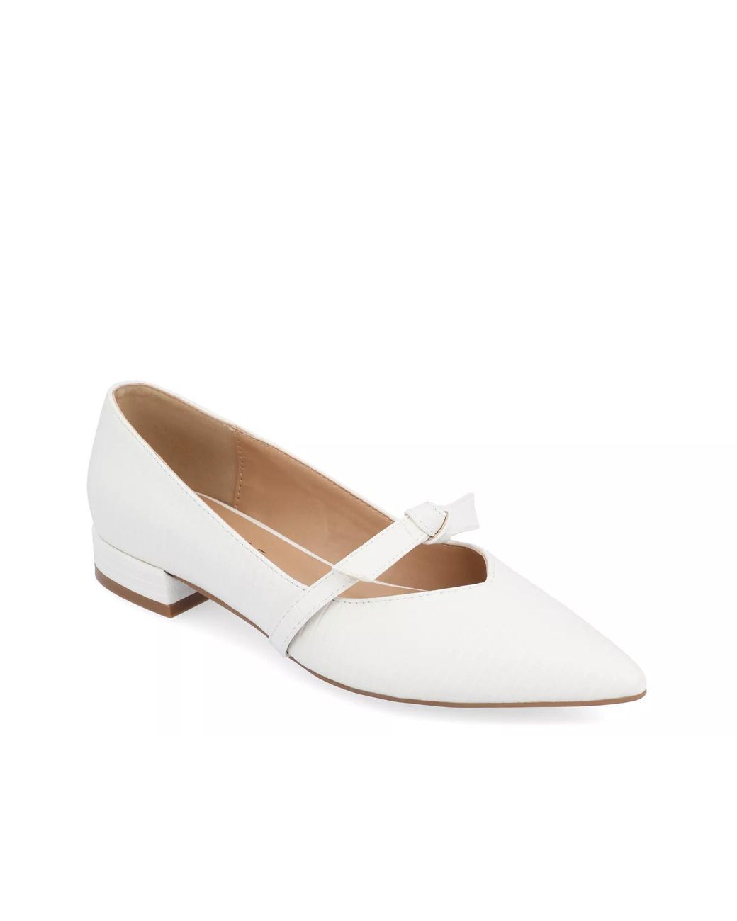 Journee Collection Cait Mary Jane Pump in White | Lyst