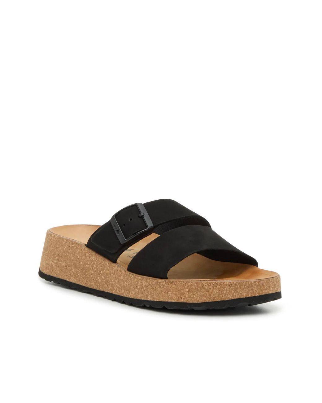 Birkenstock Papillio By Almina Wedge Sandal in Black | Lyst