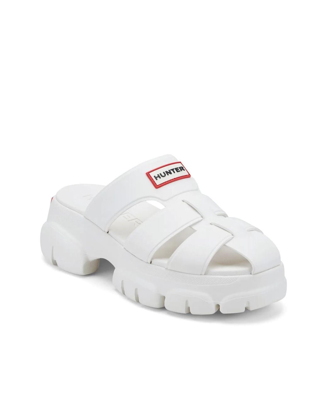 HUNTER Bonnie Fisherman Sandal in White | Lyst