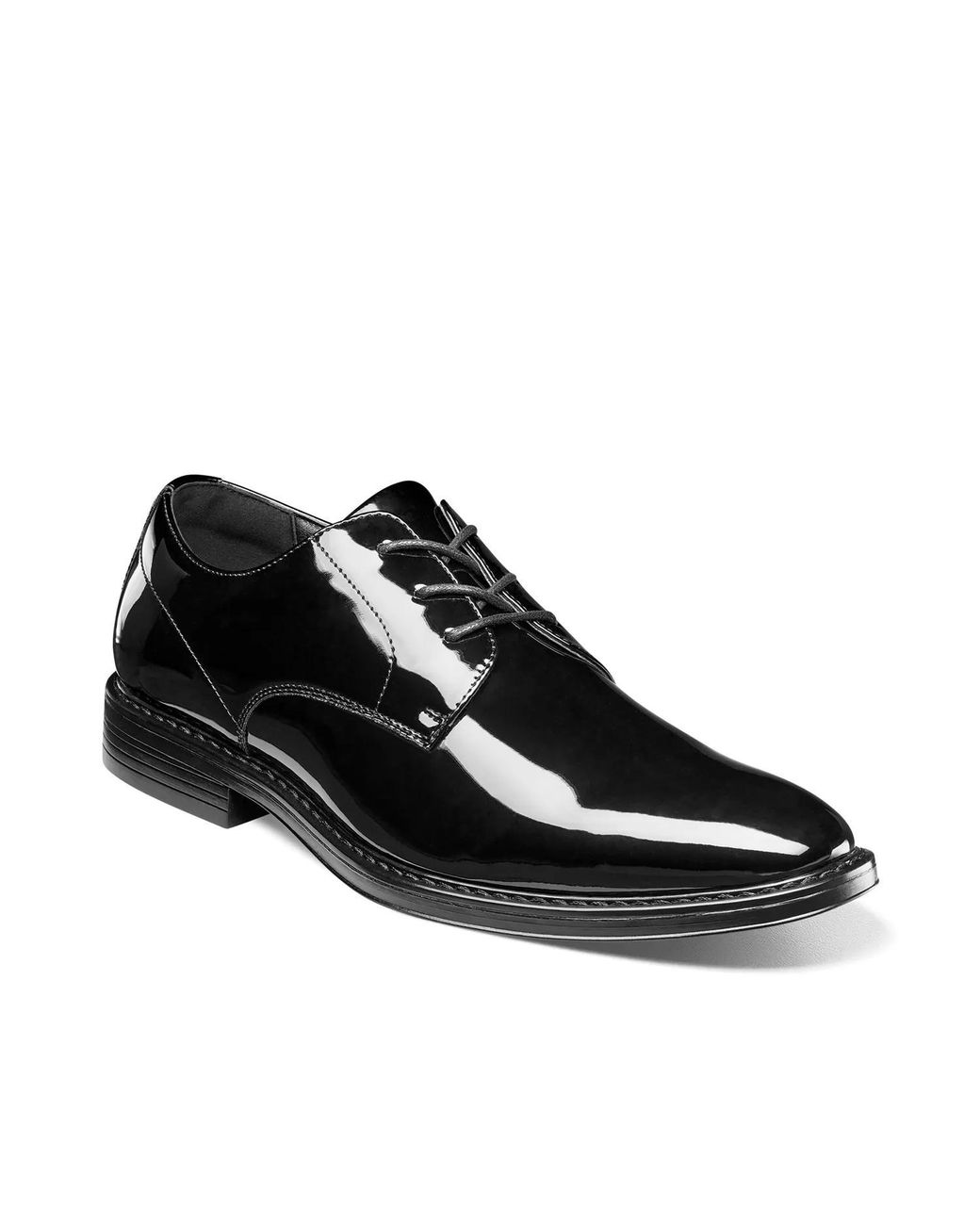 Nunn Bush Centro Formal Flex Plain Toe Oxford in Black for Men | Lyst