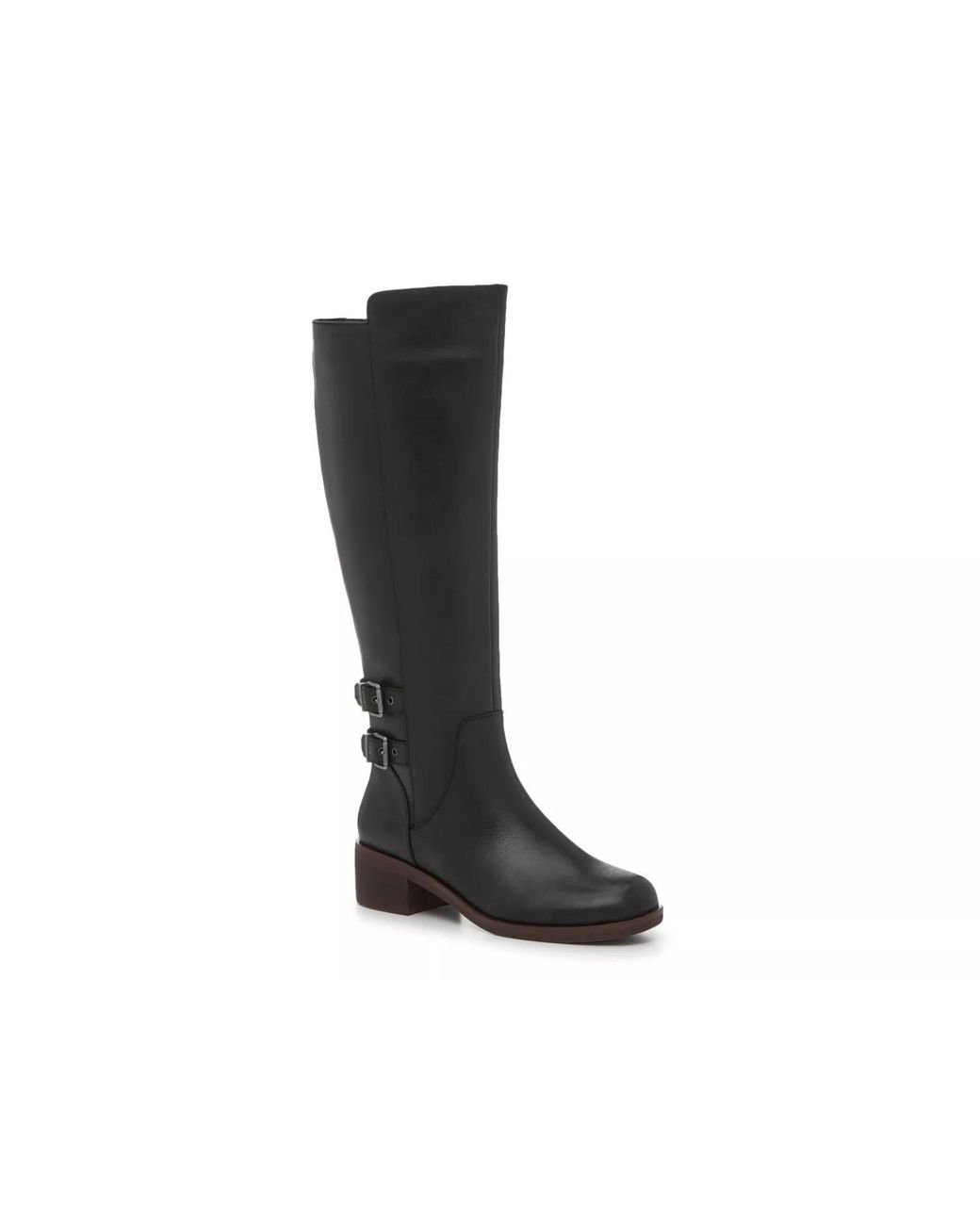 Lucky Brand Izbella Riding Boot in Black | Lyst