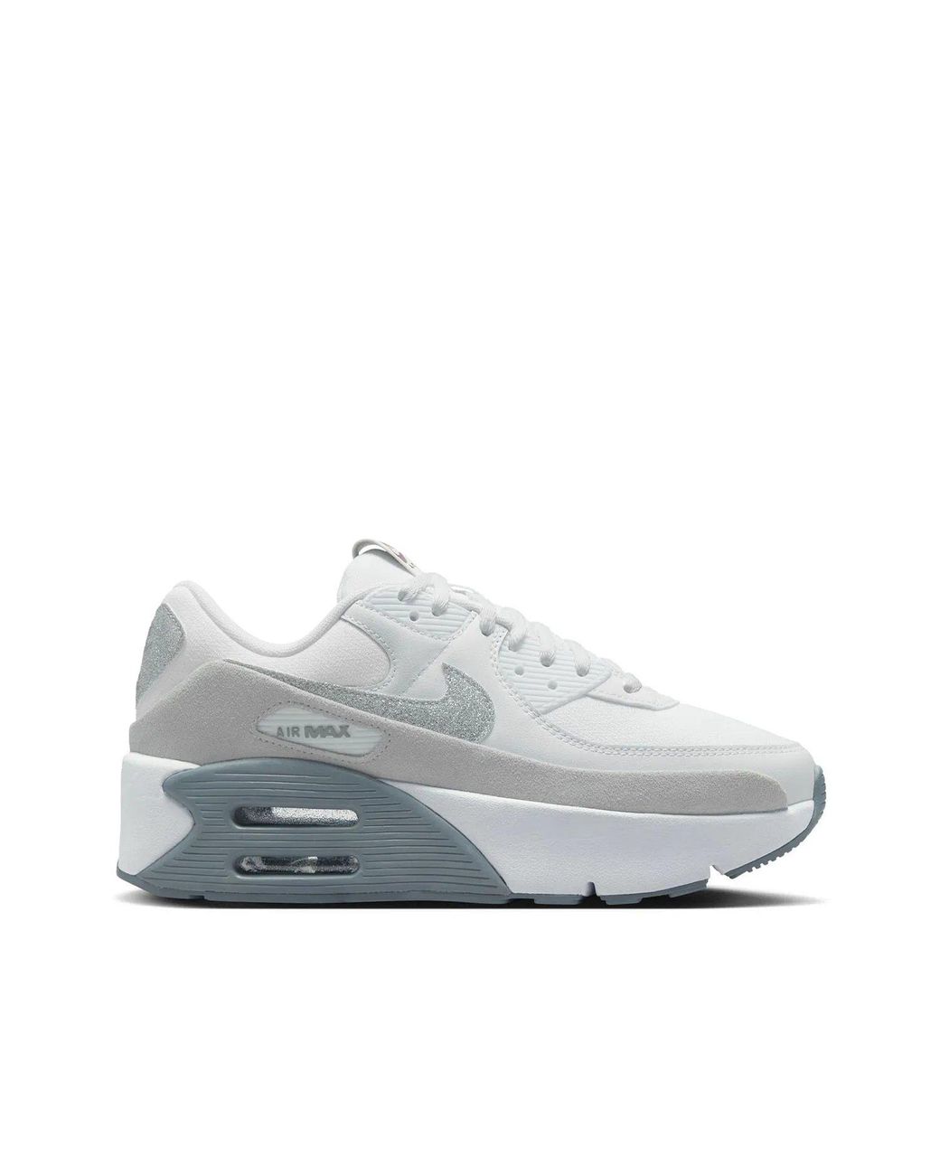 Nike Air Max 90 Lv8 Platform Sneaker in White | Lyst