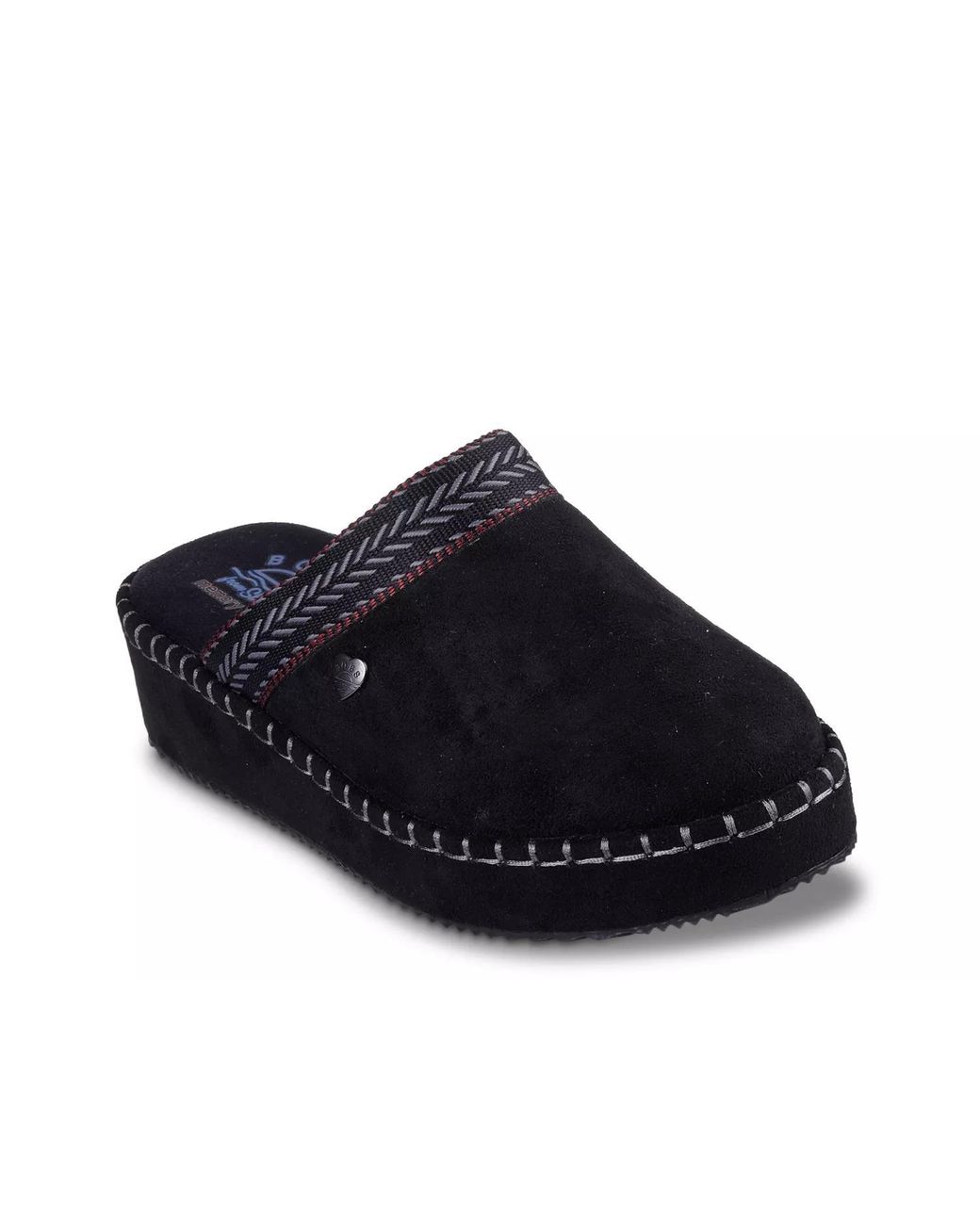 Skechers Cozy Rise Rosey Wedge Clog in Black | Lyst