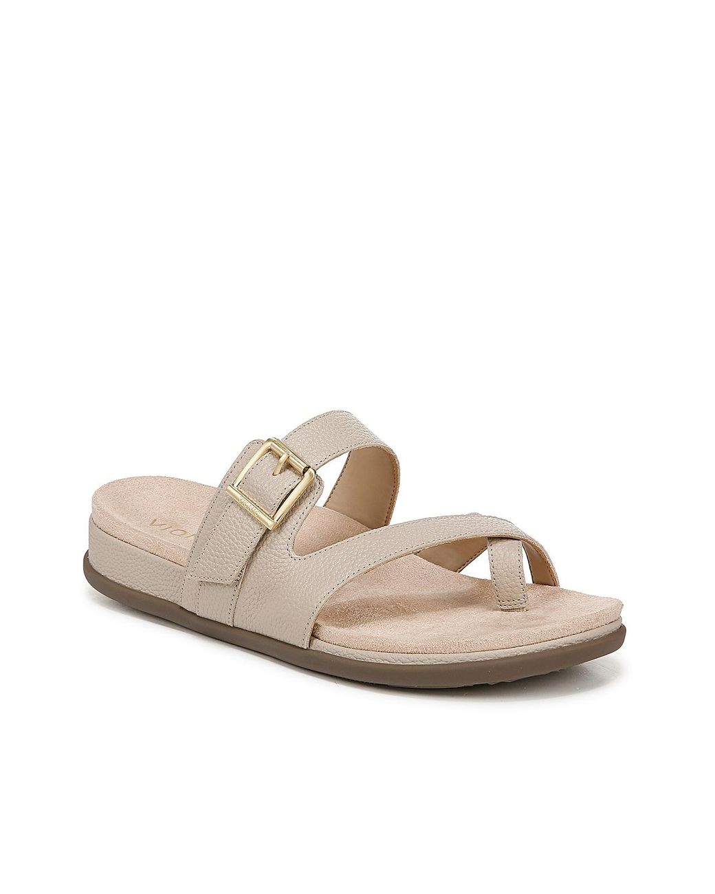 Vionic Carmela Toe Loop Sandal in White | Lyst