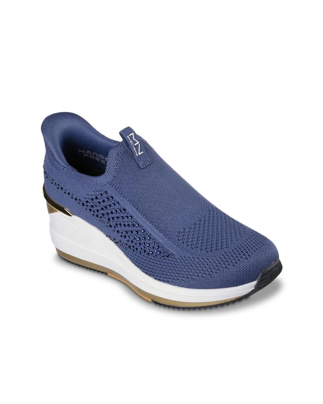 Skechers Triple Wedge Milee Wedge Slipon in Blue | Lyst