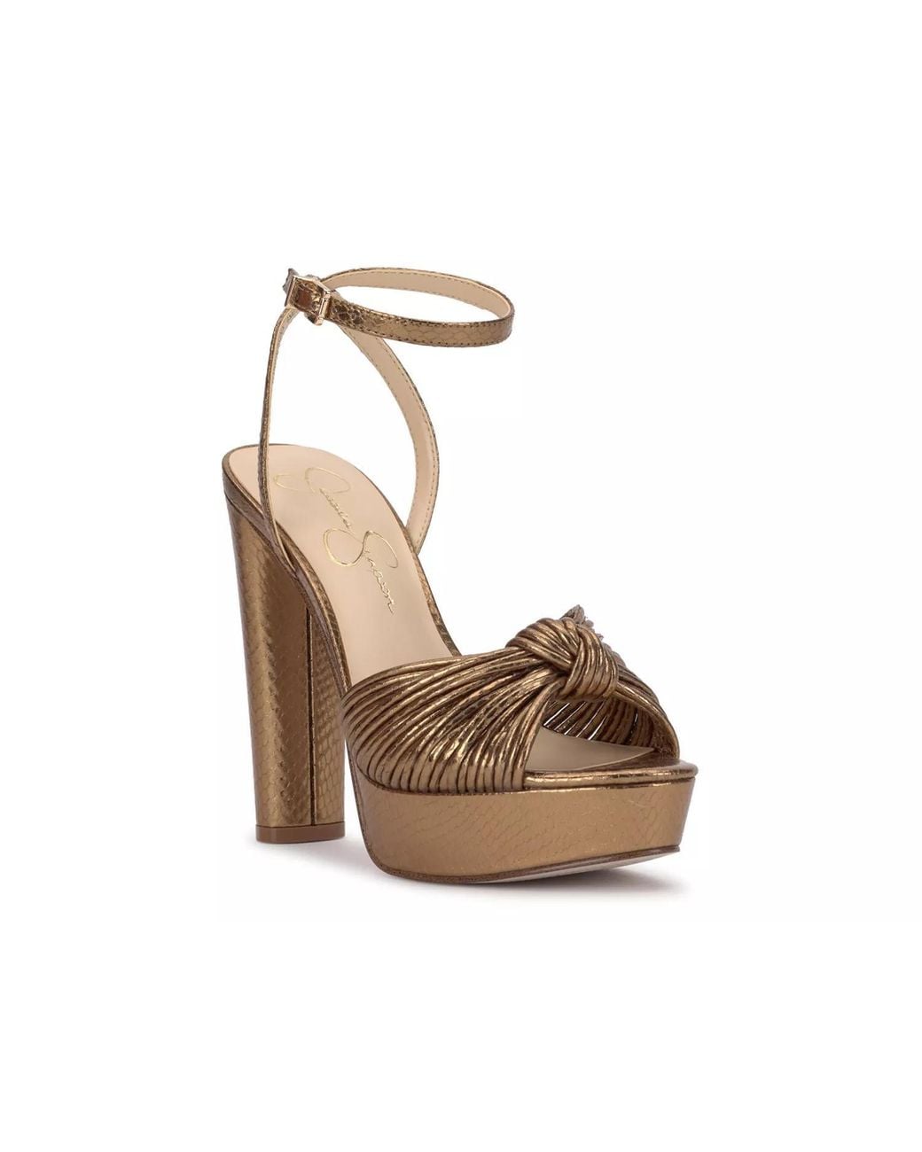 Jessica Simpson Immie Platform Sandal in Brown | Lyst