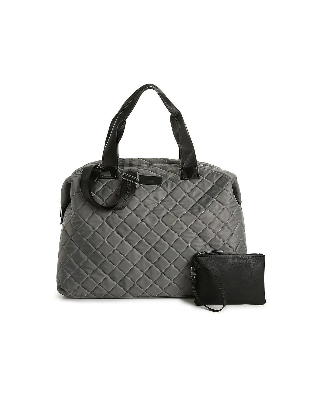 Steve Madden Quilted Weekender Bag in Gray | Lyst