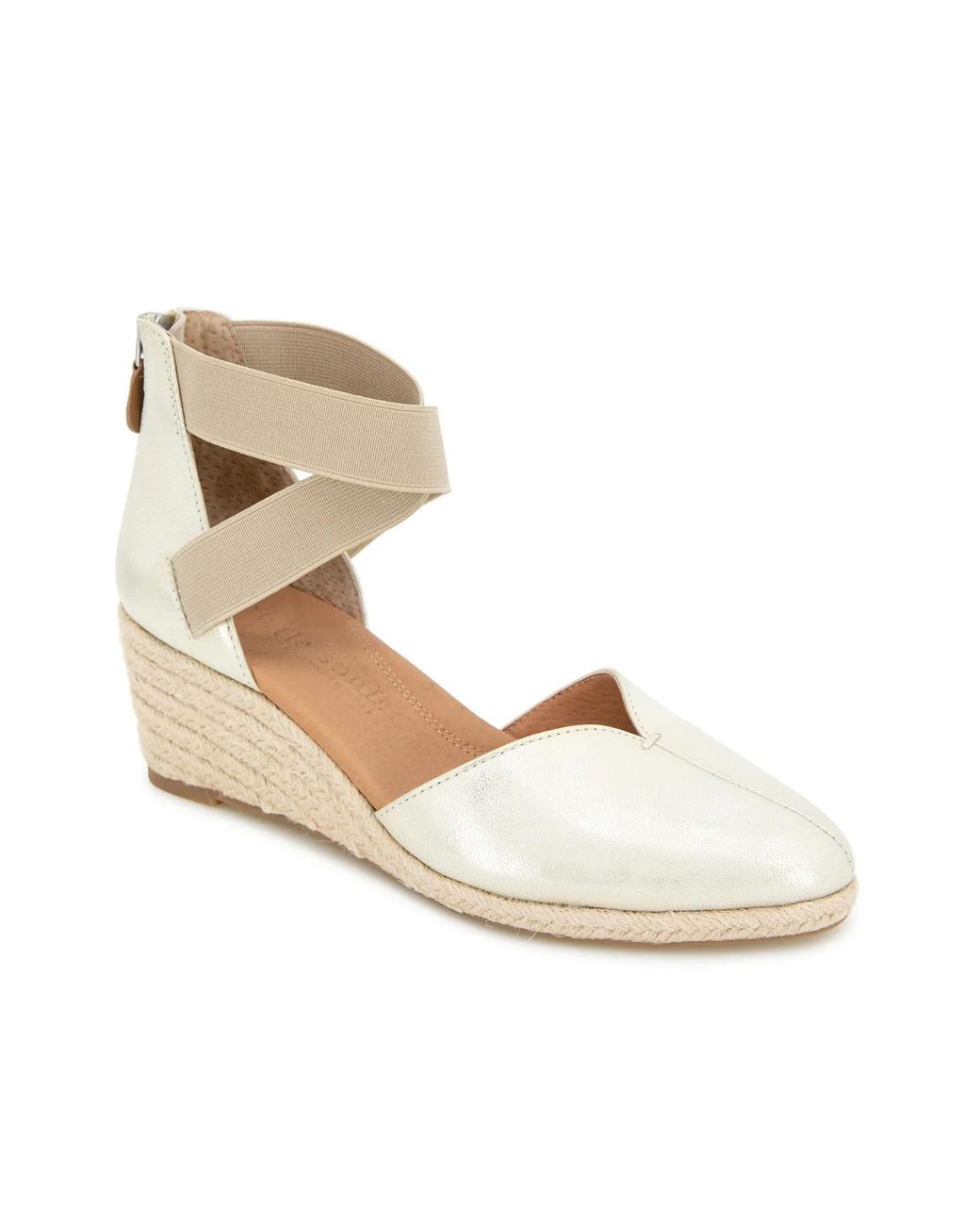 Gentle Souls Orya Wedge Sandal in Black | Lyst