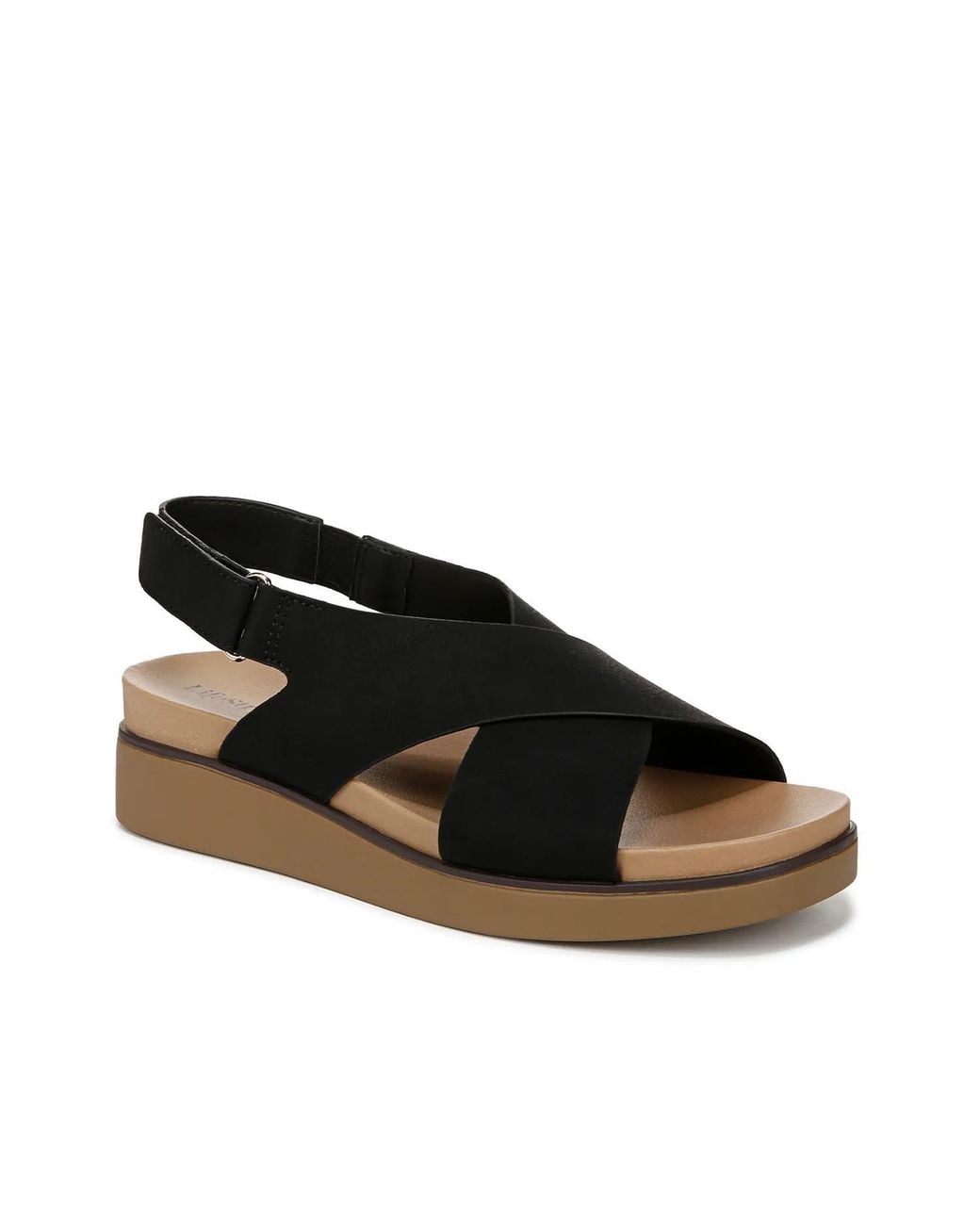 LifeStride Georgina Wedge Sandal in Black | Lyst
