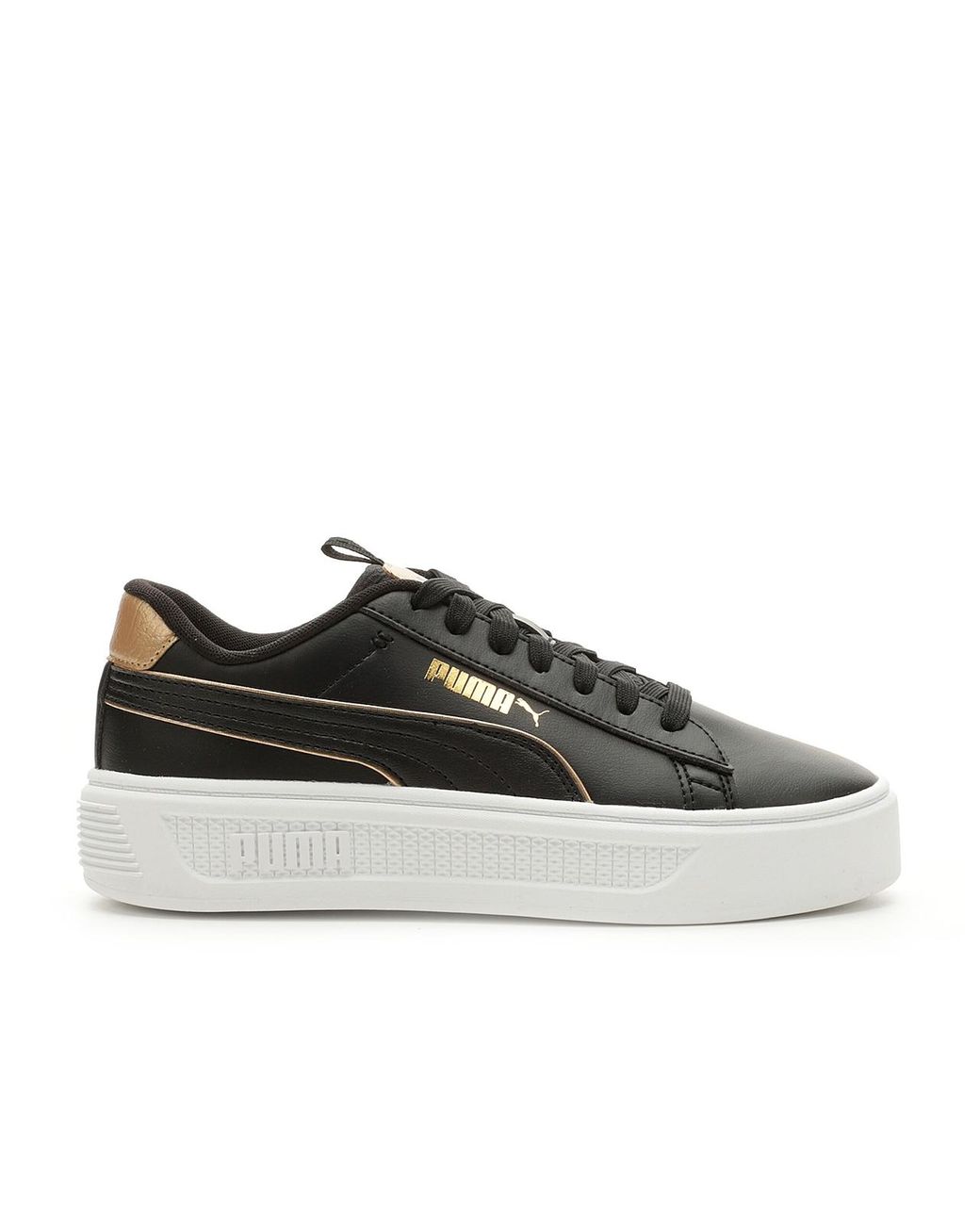 PUMA Smash Platform V3 Pop Up Metallics Sneaker in Black | Lyst