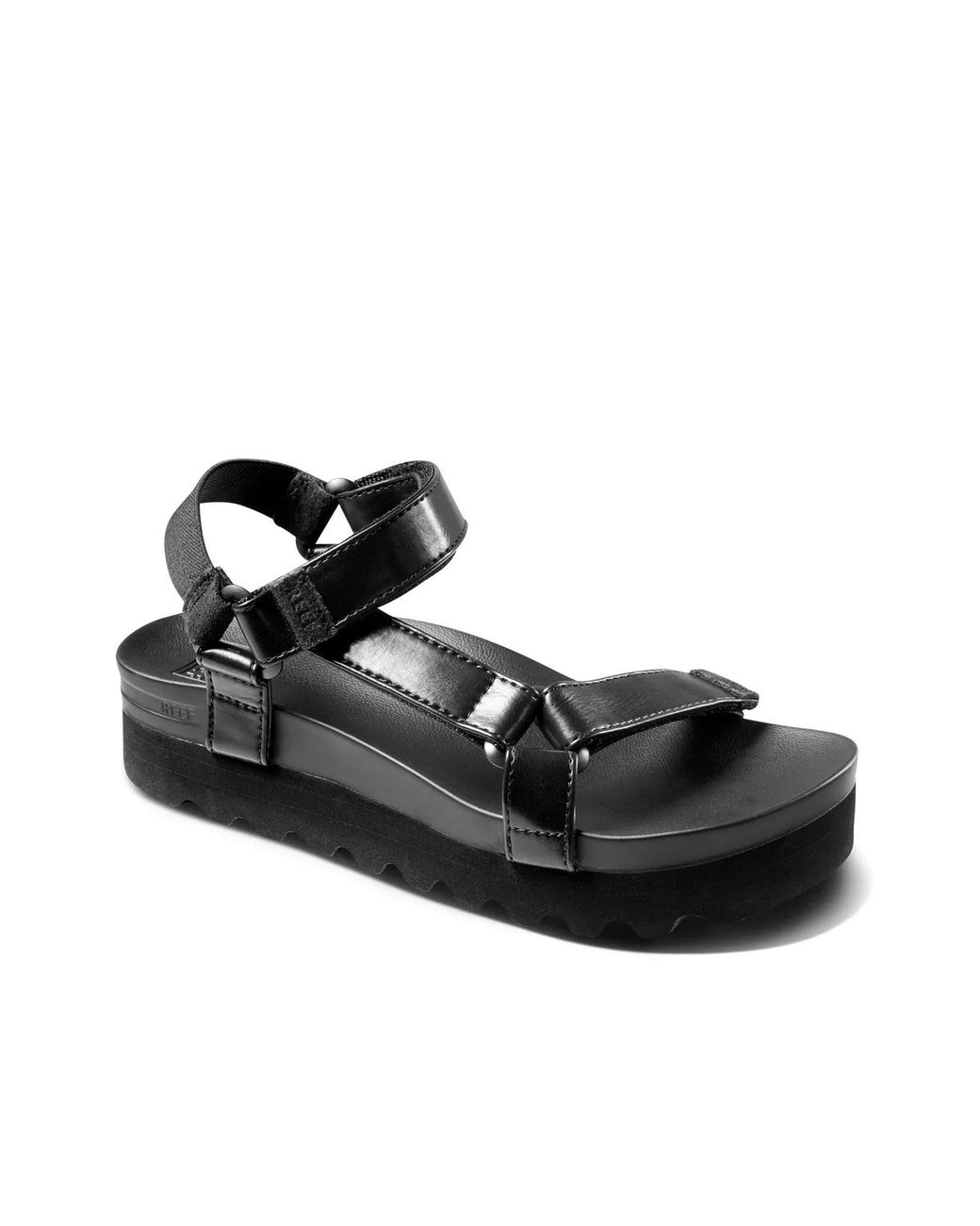 Reef Cushion Rem Hi Platform Sandal in Black | Lyst