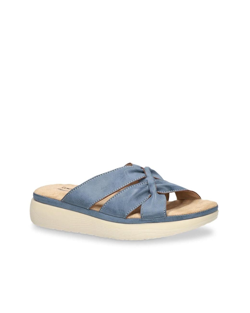 Easy Street Mickey Slide Sandal in Blue | Lyst