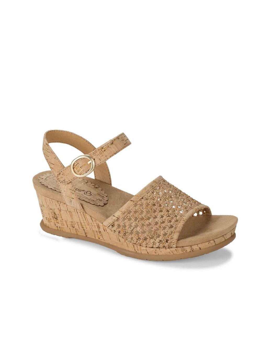 BareTraps Wide Width Fernelle Wedge Sandal in Black | Lyst