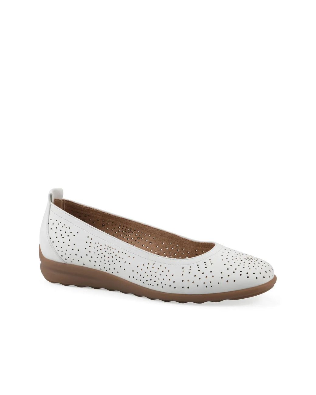 White Mountain Cortney Ballet Flat in Metallic | Lyst