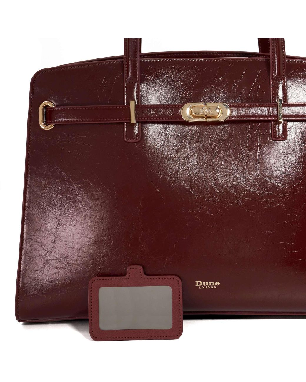 Dune Define Long Handle Leather Shoulder Bag in Purple | Lyst UK