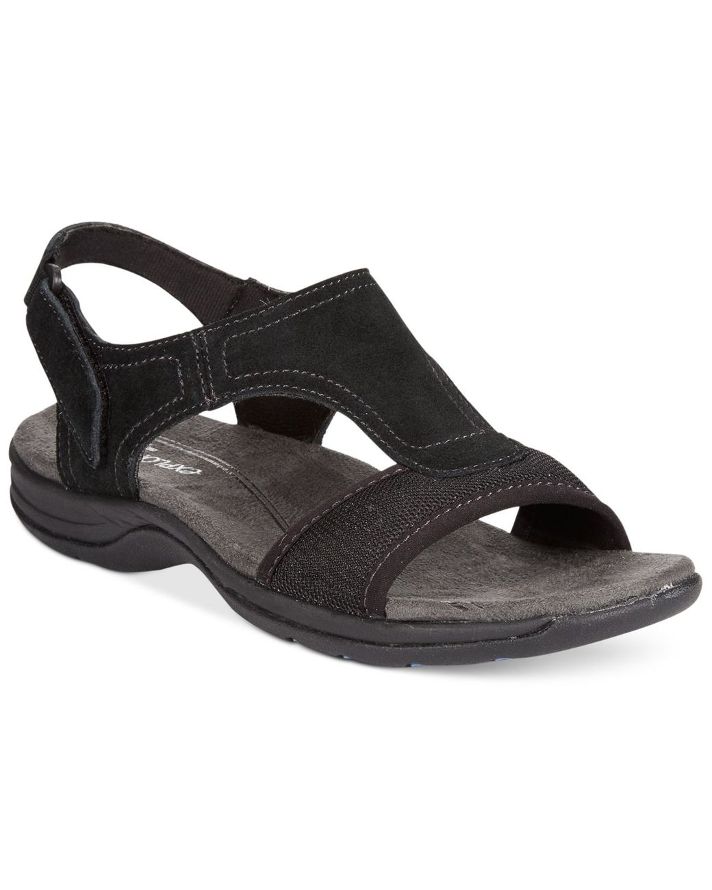 Easy Spirit Seacoast Sandals in Black | Lyst Easy Spirit Seacoast Sandals in Black | Lyst