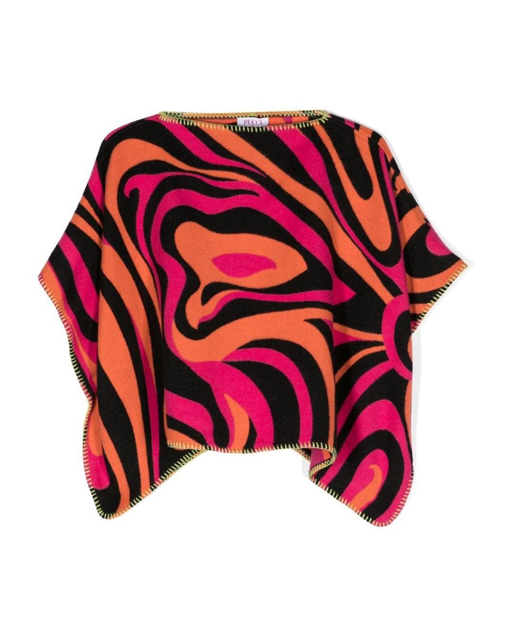 PUCCI Fancy Cape in Red | Lyst UK