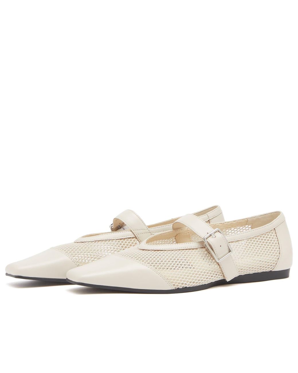 Vagabond Shoemakers Wiolette Buckle Ballet Shoe in White | Lyst