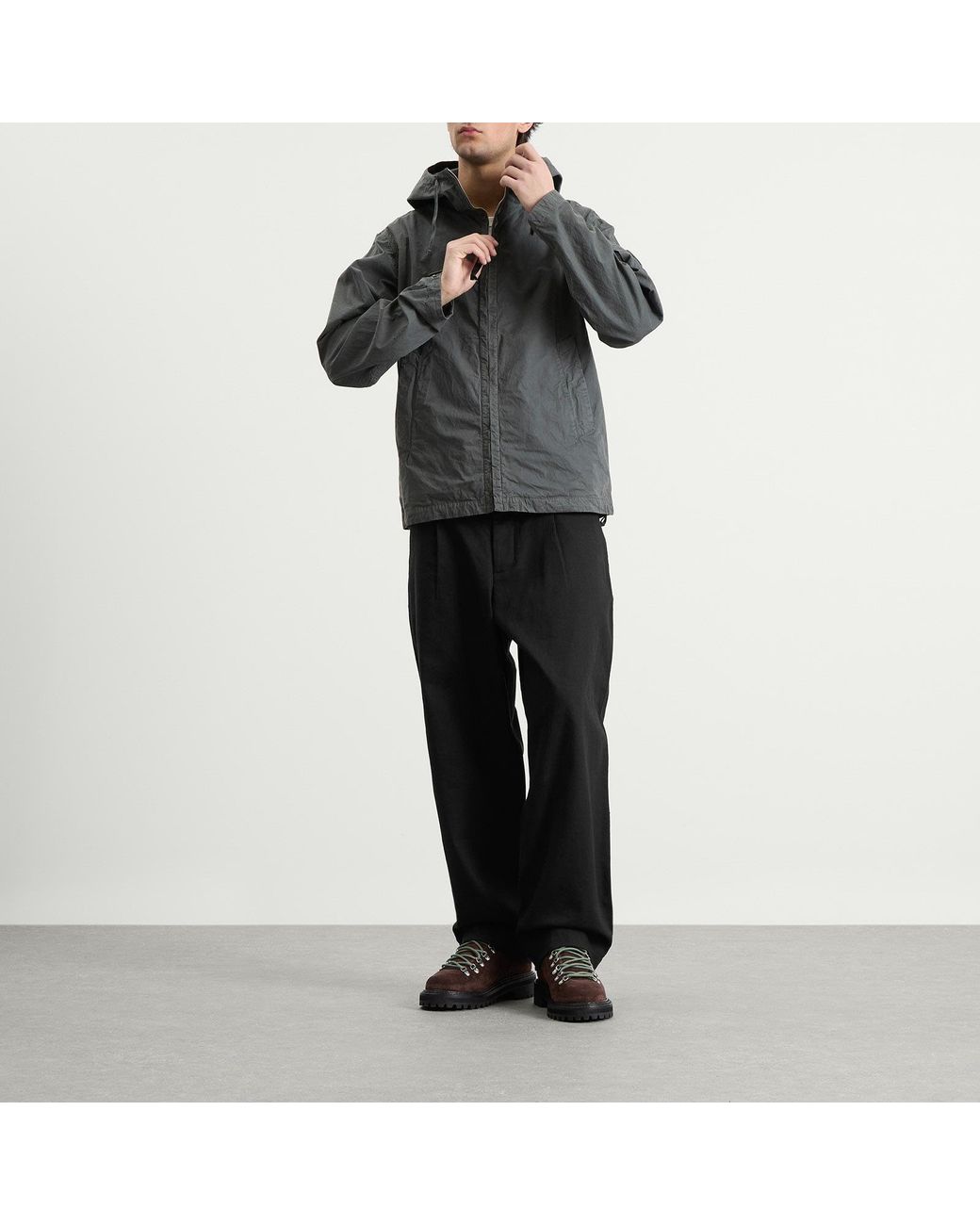 C.P. Company Micro-Reps Hooded Lens Jacket in Grey for Men | Lyst UK