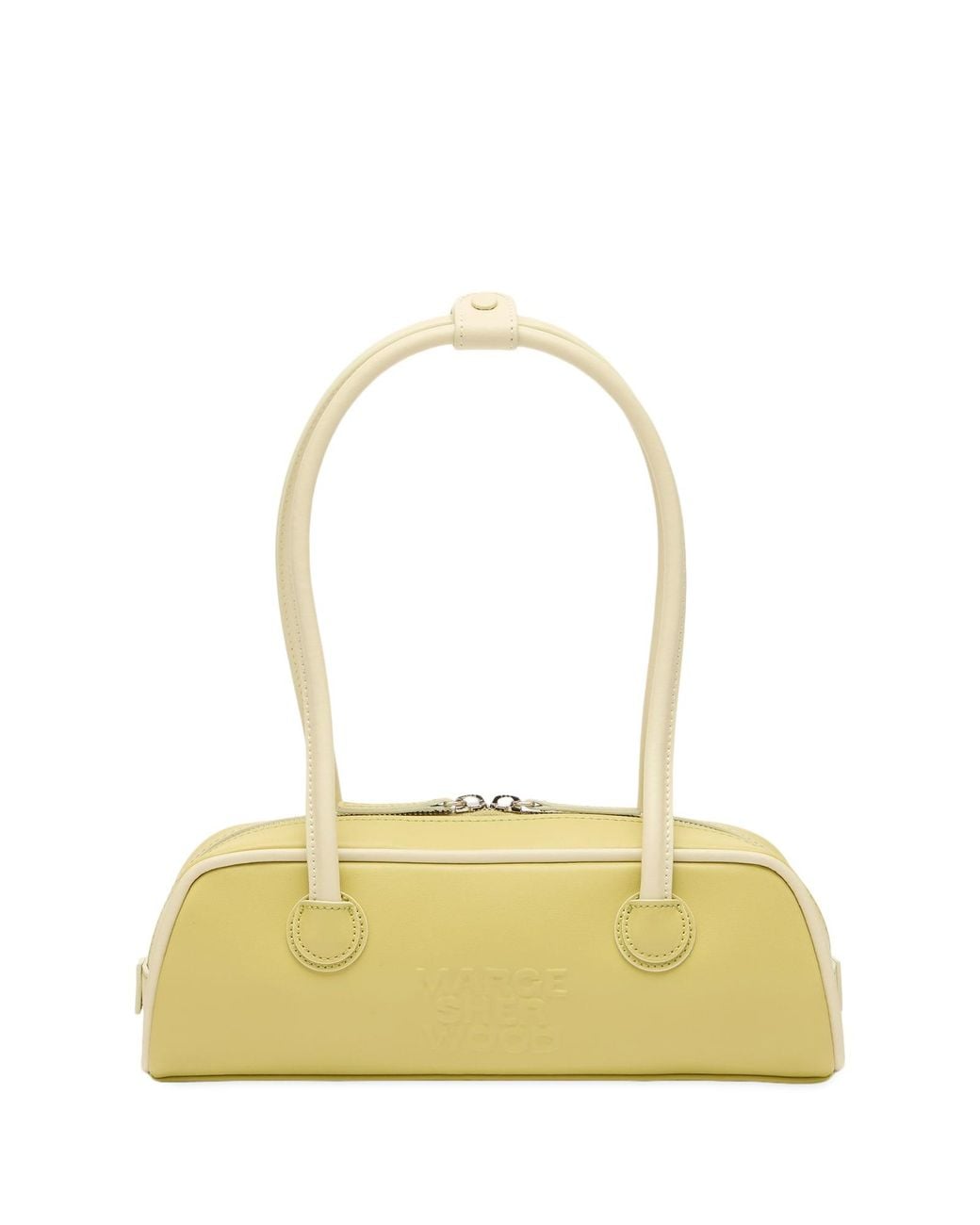Marge Sherwood Soft Piping Mini Soft Boston Ew Bag in Yellow | Lyst