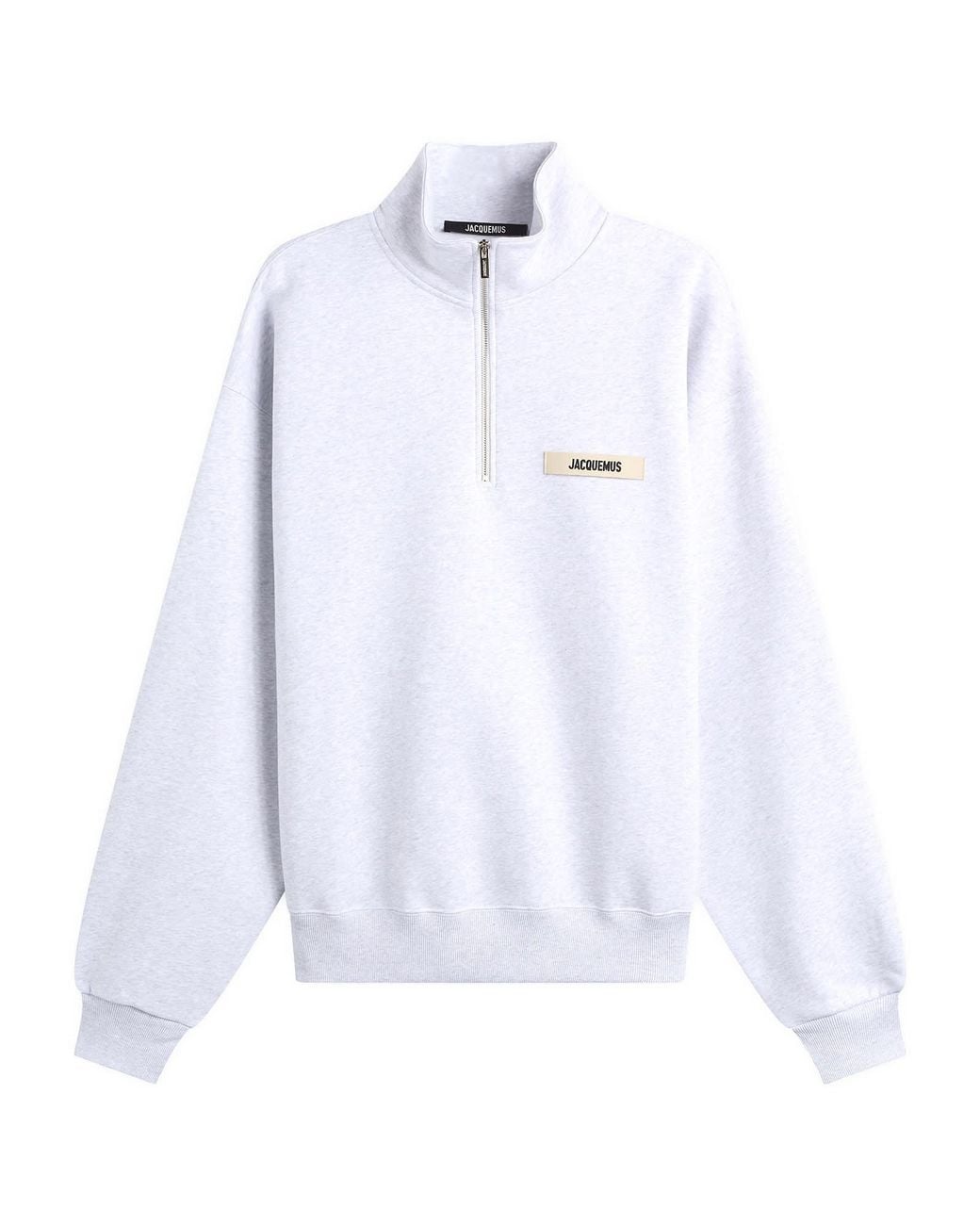 Jacquemus Grosgrain Zip Sweatshirt in White for Men | Lyst Australia