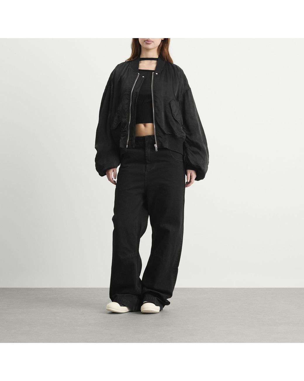 Rick Owens Secchia Flight Jacket in Black | Lyst UK
