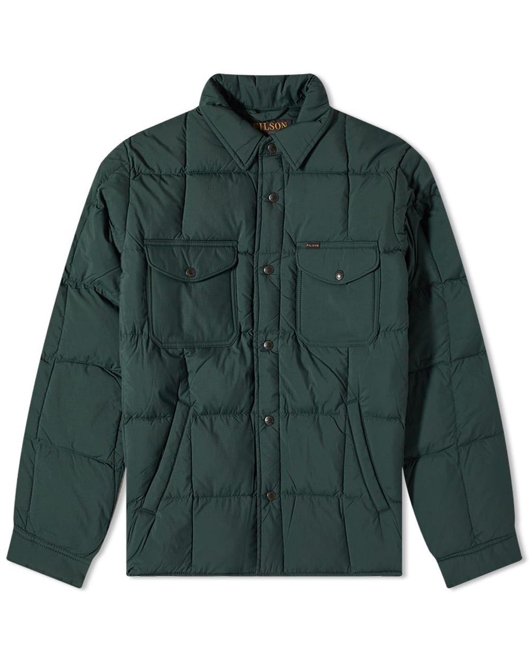 Filson Lightweight Down Jac-shirt in Green for Men | Lyst