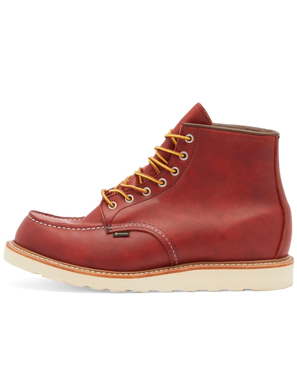 Red Wing Wing 8864 Heritage Work 6" Moc Toe Gore-Tex Boot in Red for ...