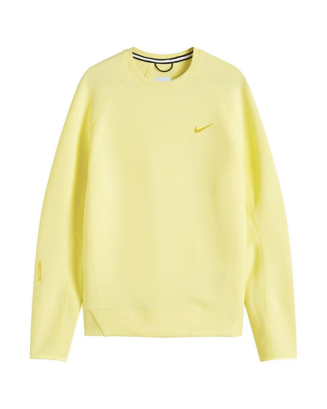 Nike X Nocta Tech Fleece Crew in Yellow | Lyst