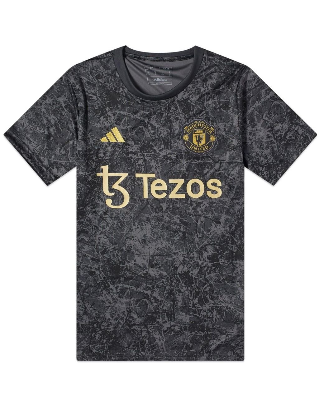adidas X Mufc X The Stone Roses Camouflage Football Jersey in Gray for ...