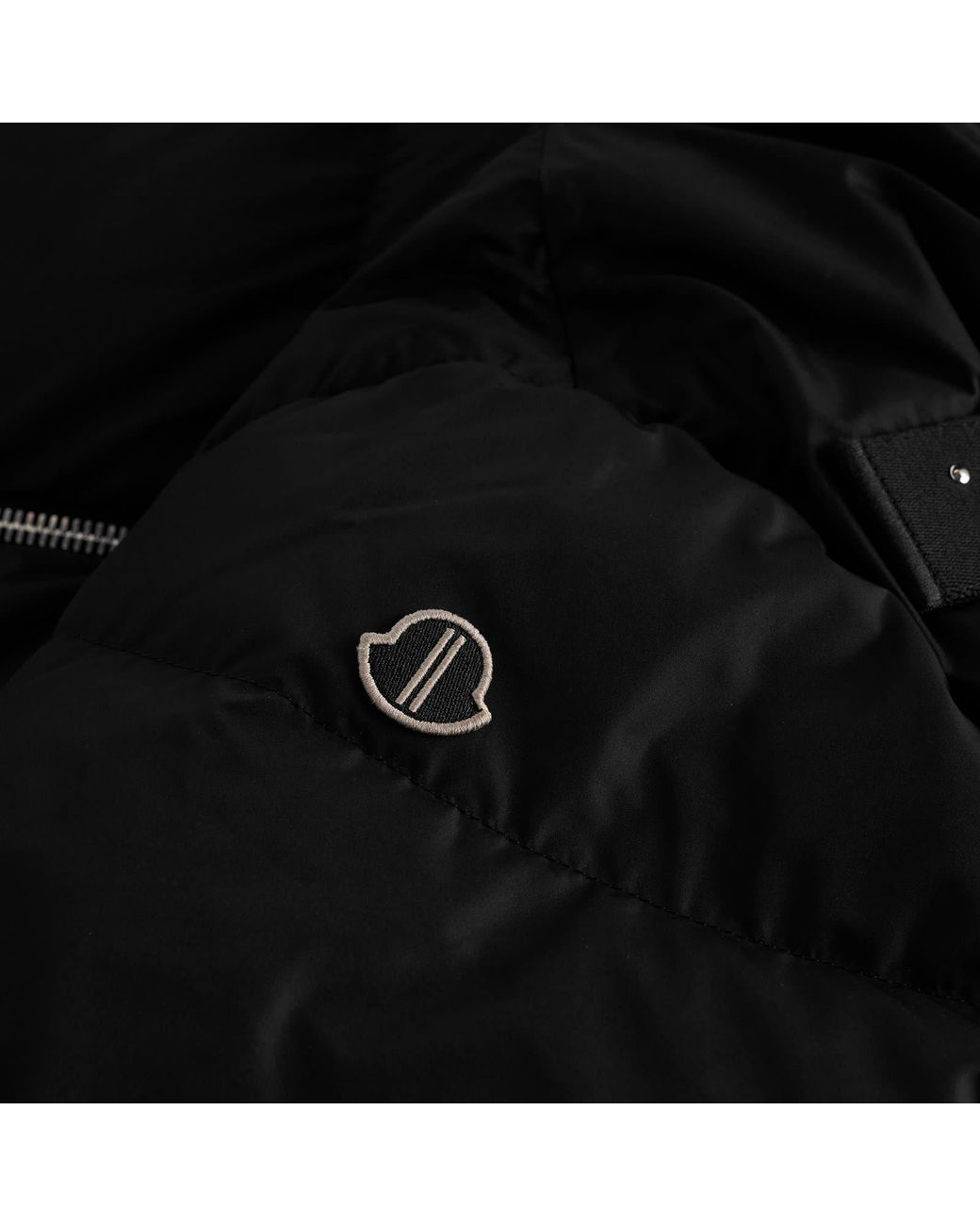 Rick Owens X Moncler Cropped Cycloptic Jacket in Black | Lyst