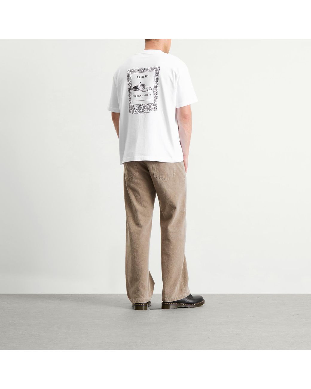 Percival Ex Libris Oversized T-Shirt in White for Men | Lyst