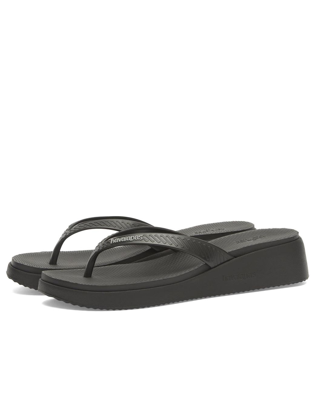 Havaianas High Platform Flip Flops in Black | Lyst