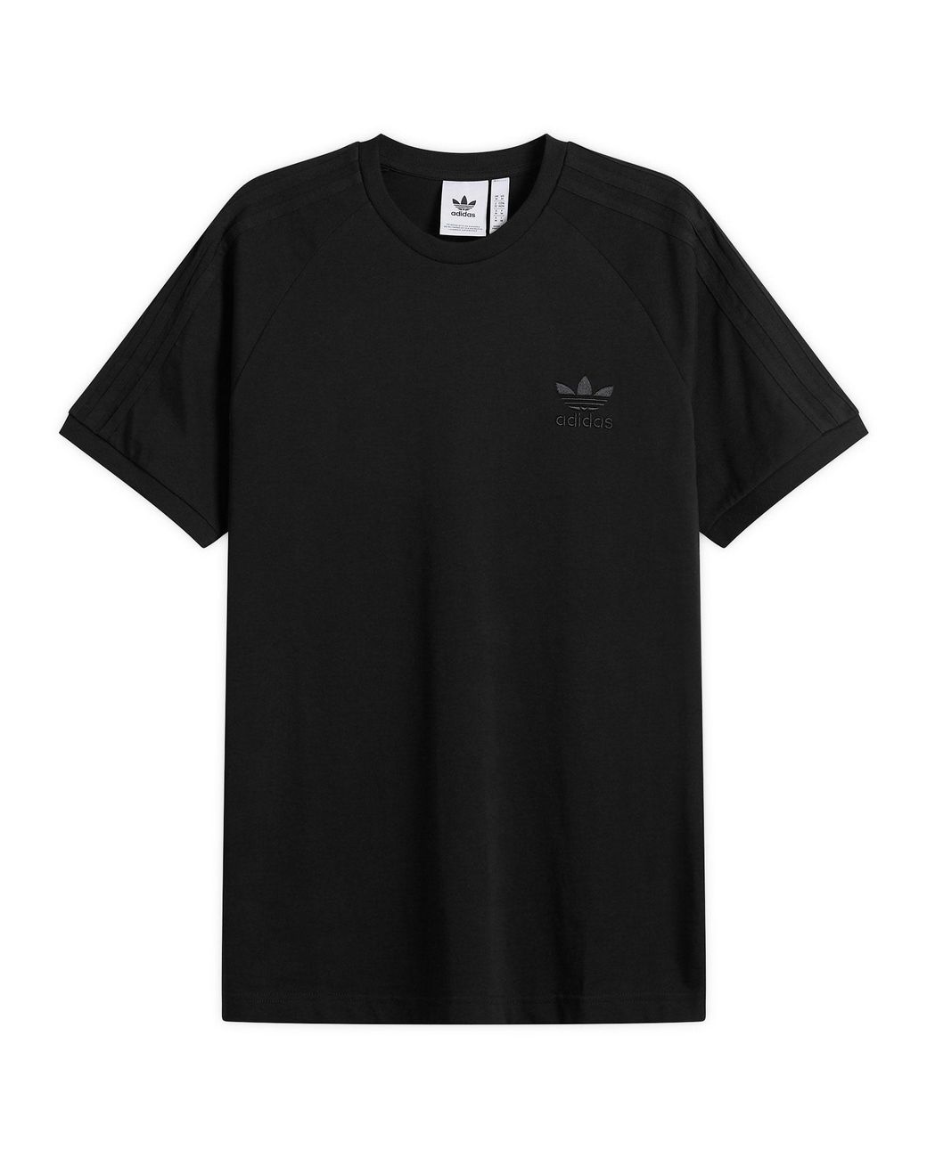 adidas 3-Stripes T-Shirt in Black | Lyst UK