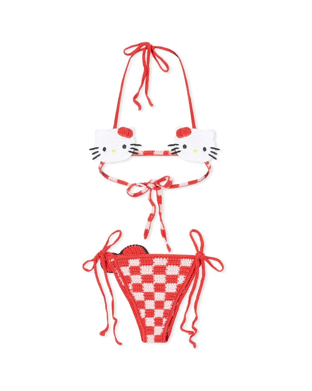 Gcds Hello Kitty Crochet Bikini in Red | Lyst
