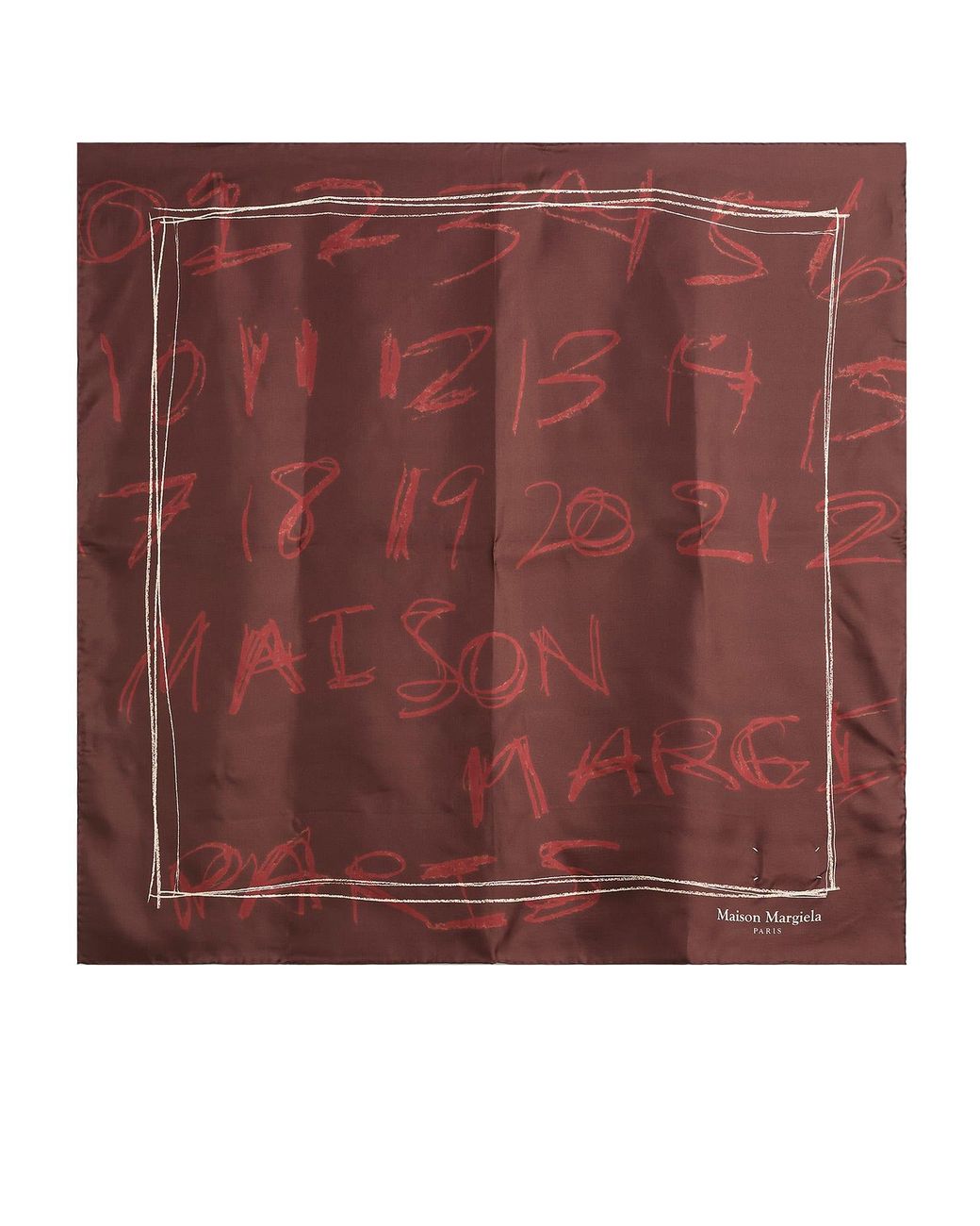 Maison Margiela Number Scarf in Red | Lyst UK