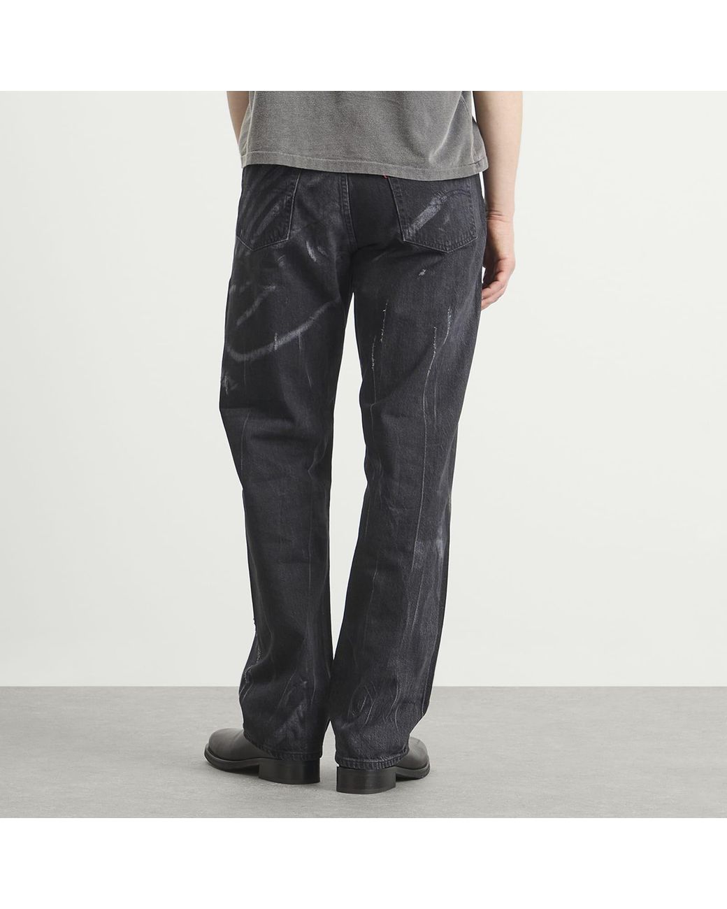 Levi's Lvc 554 4Th & Market Relaxed Selvedge Jeans in Grey for Men ...