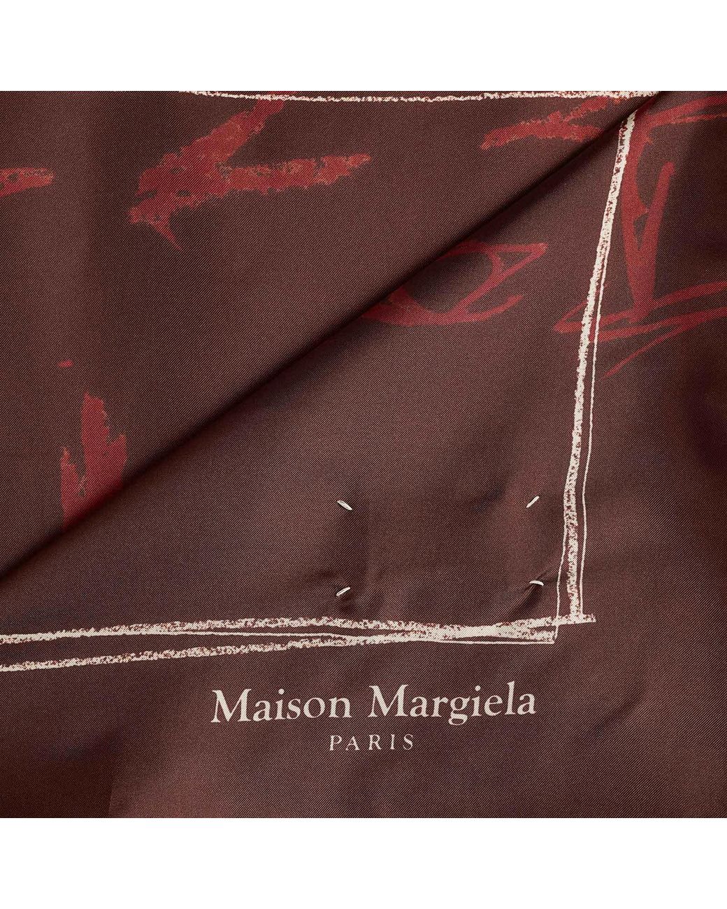 Maison Margiela Number Scarf in Red | Lyst UK