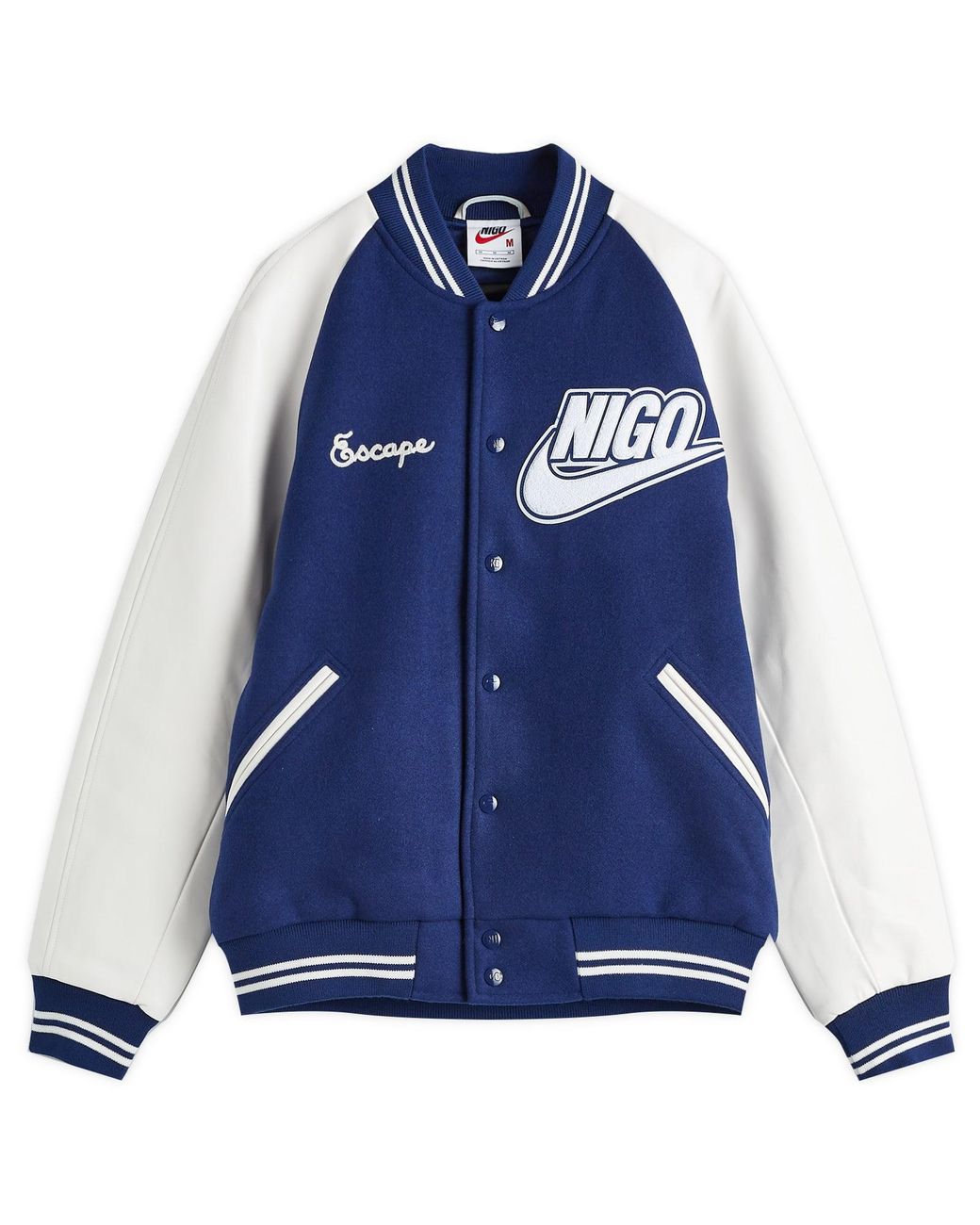 Nike X Nigo Varsity Jacket in Blue | Lyst