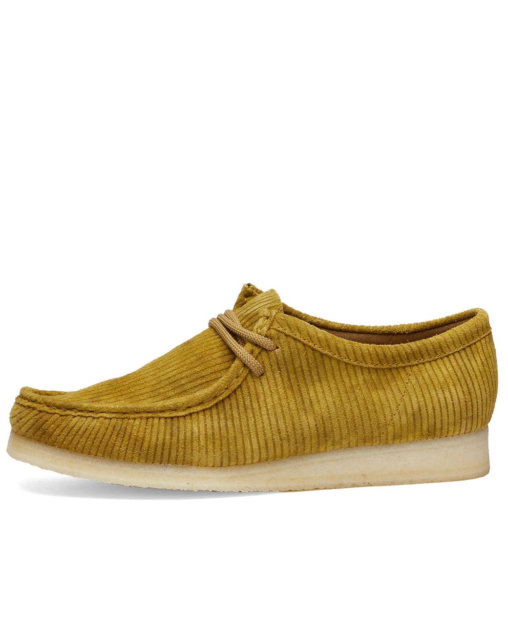Clarks Wallabee Corduroy in Yellow for Men | Lyst